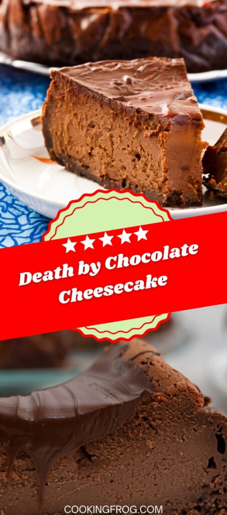 Death by Chocolate Cheesecake Easy Recipe | Cooking Frog