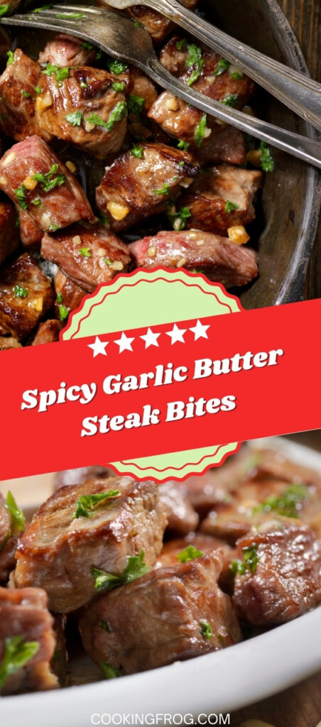 Garlic Butter Steak Bites With Spicy Marinade - Cooking Frog