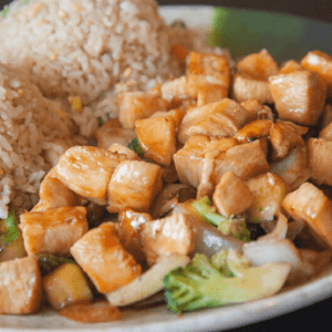 Easy Hibachi Chicken with Fried Rice Recipe - Cooking Frog