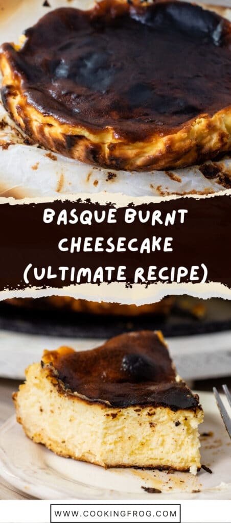 Basque Burnt Cheesecake (Ultimate Recipe) - Cooking Frog