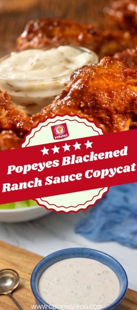 Popeyes Blackened Ranch Sauce Copycat Recipe - Cooking Frog