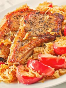 Authentic German Pork Chops and Sauerkraut Recipe - Cooking Frog