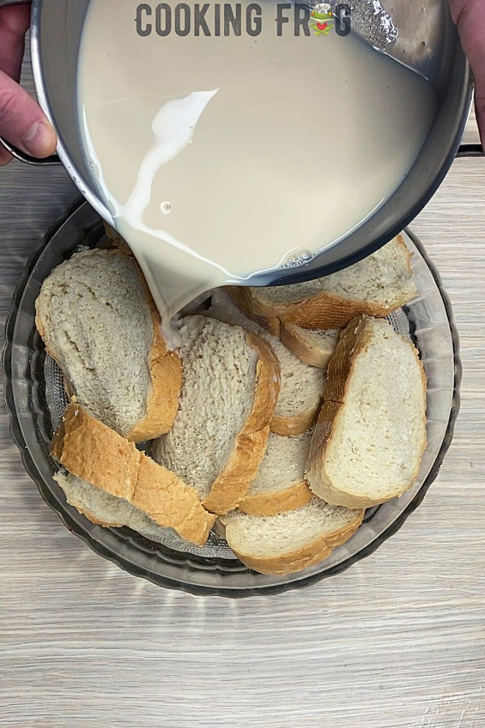 Italian Bread Pudding with Vanilla-Infused Sauce - Cooking Frog