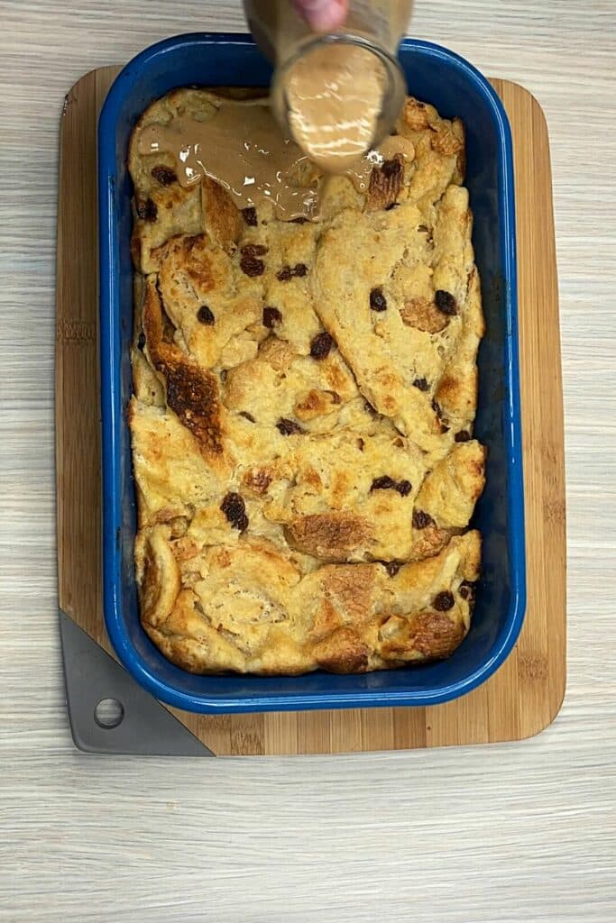 Italian Bread Pudding with Vanilla-Infused Sauce - Cooking Frog