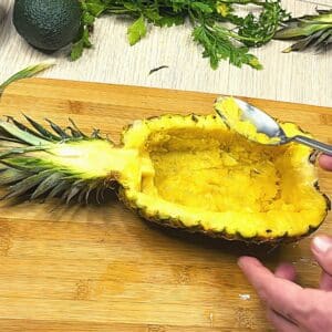 How to Make a Pineapple Boat - Cooking Frog