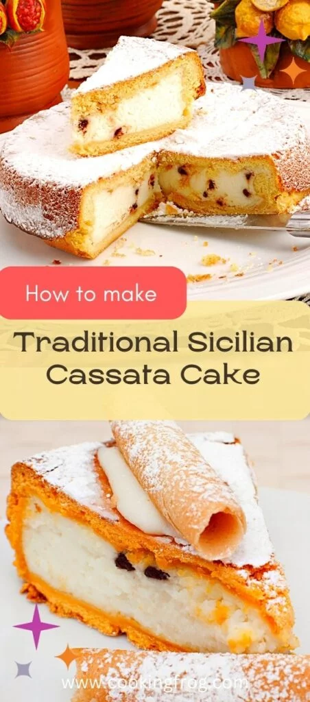 Traditional Sicilian Cassata Cake Recipe Cooking Frog