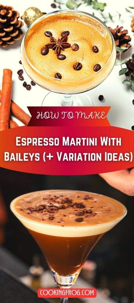 Espresso Martini With Baileys (+ Variation Ideas) - Cooking Frog