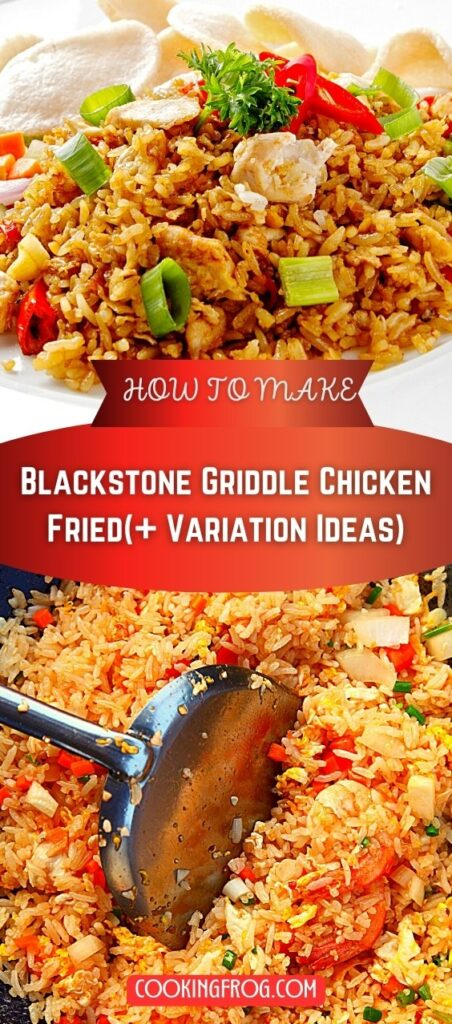 Blackstone Griddle Chicken Fried Rice Recipe - Cooking Frog