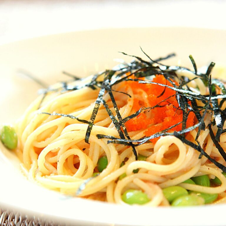 Creamy Japanese Mentaiko Pasta Recipe - Cooking Frog