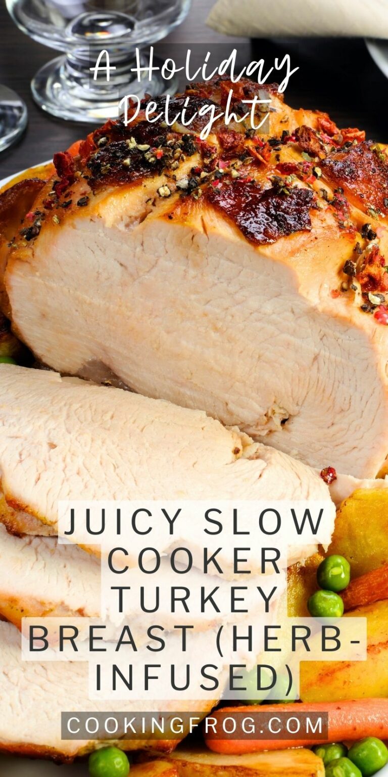 Juicy Slow Cooker Turkey Breast (Herb-Infused) - Cooking Frog