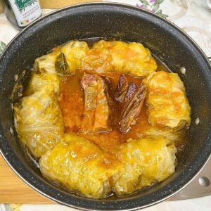 Stuffed Sauerkraut Cabbage Rolls (Serbian Sarma) - Cooking Frog