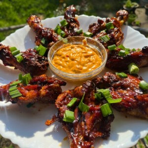 BBQ Caramelized Air Fryer Butterfly Chicken Drumsticks - Cooking Frog