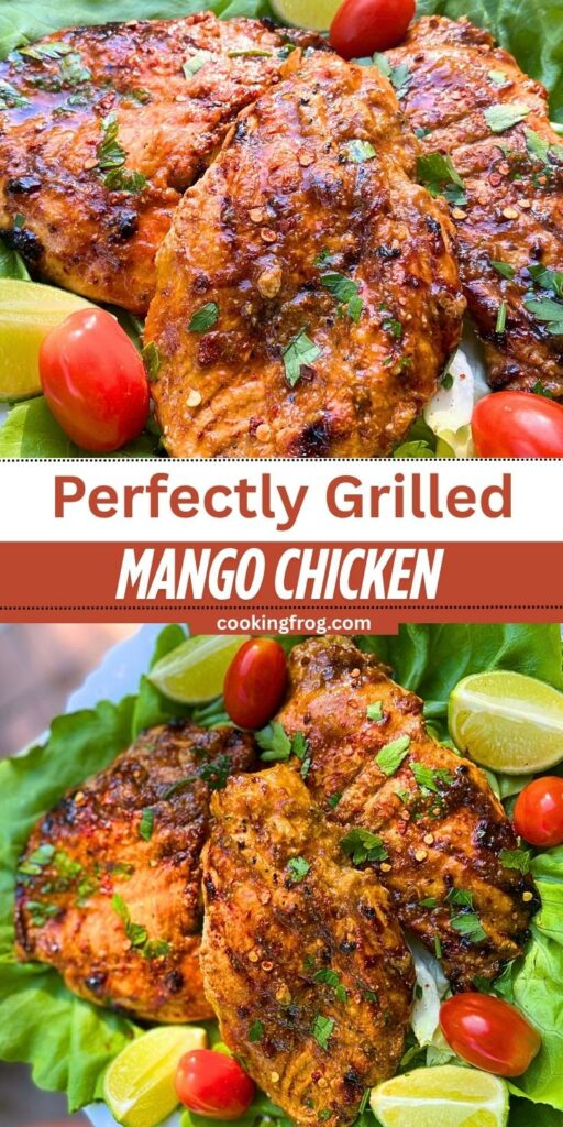 Grilled Mango Chicken Breasts (With a Sweet & Savory Glaze) - Cooking Frog