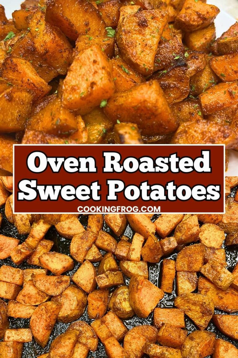 Oven Roasted Sweet Potatoes with Brown Sugar and Spices - Cooking Frog